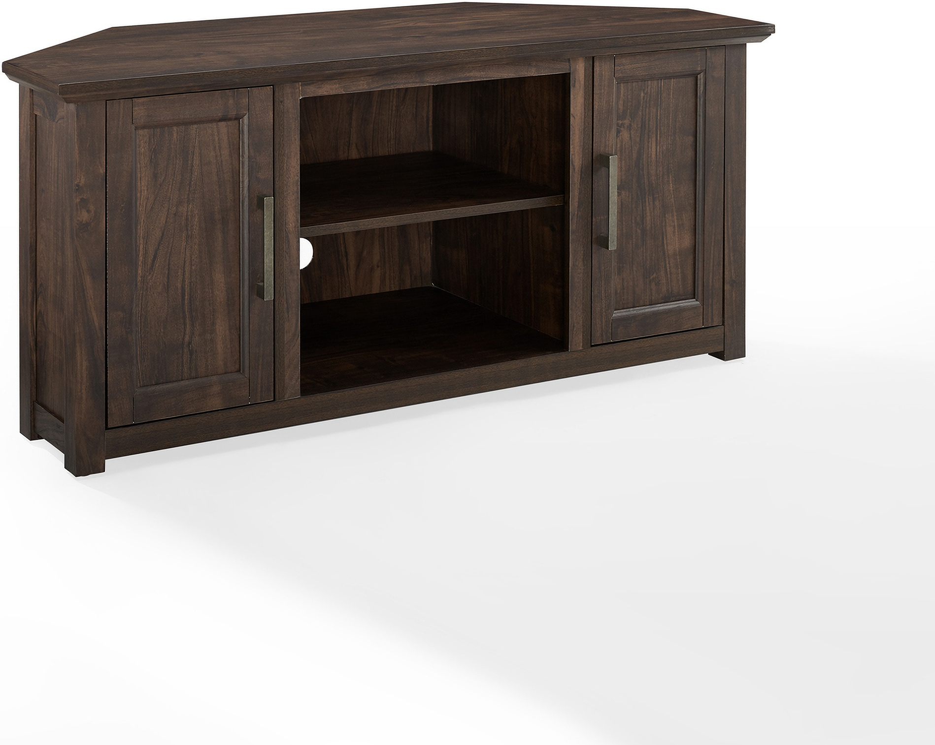 Camden Corner TV Stand For 50+ Inch TVs In Dark Walnut by Crosley ...