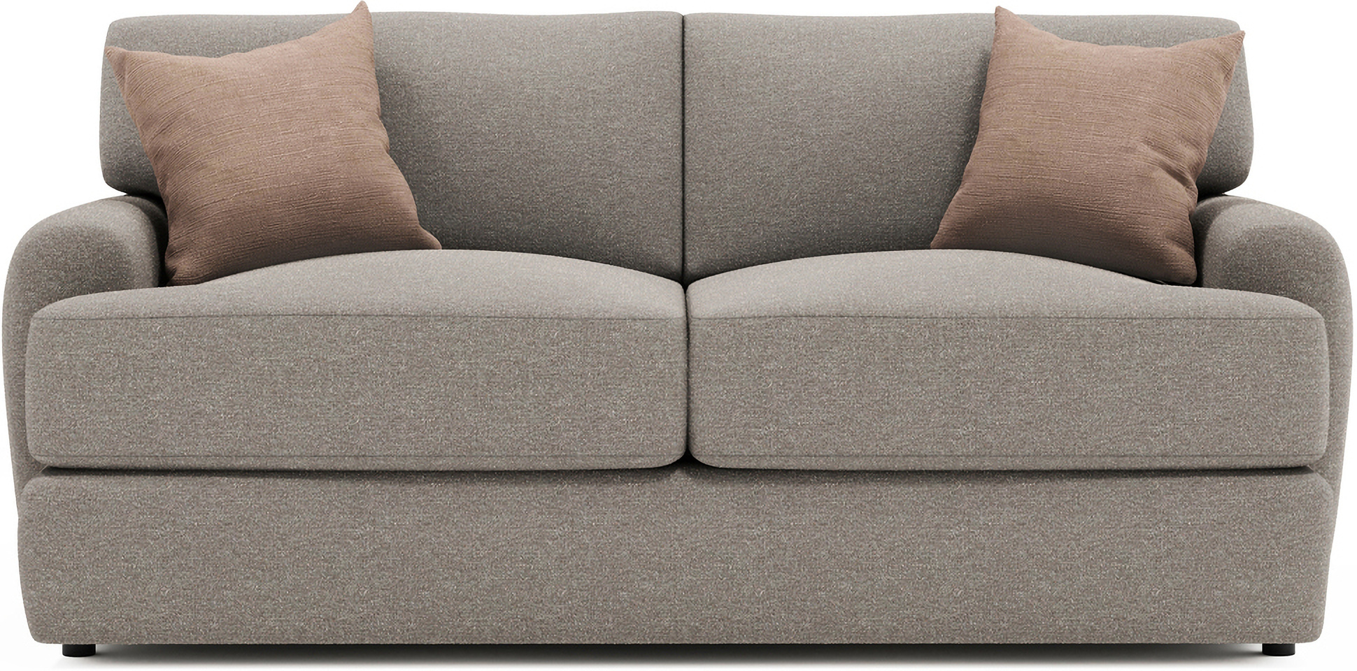 Cameron Fabric Loveseat In Beige and Tan Boucle by Bernhardt ...