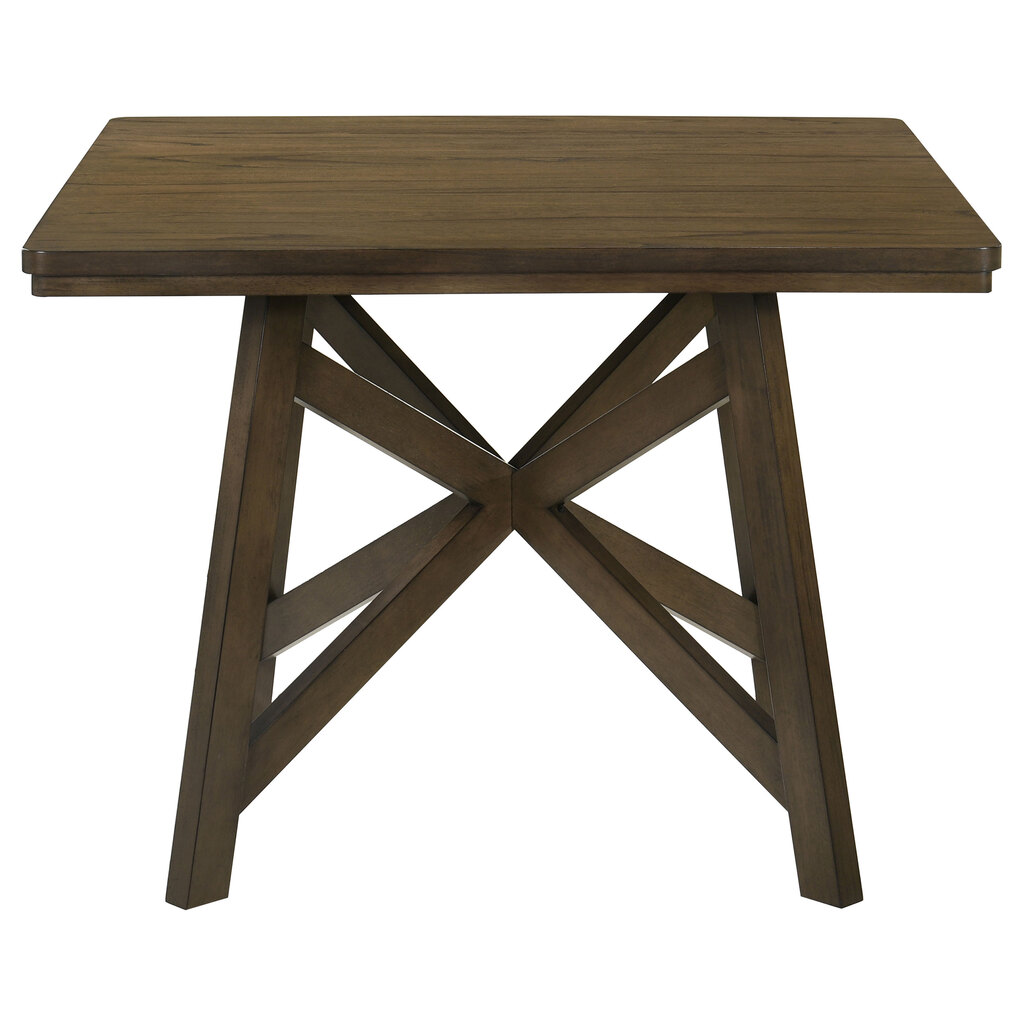 Canfield 47 Inch Square Counter Height Dining Table In Brown by Coaster ...