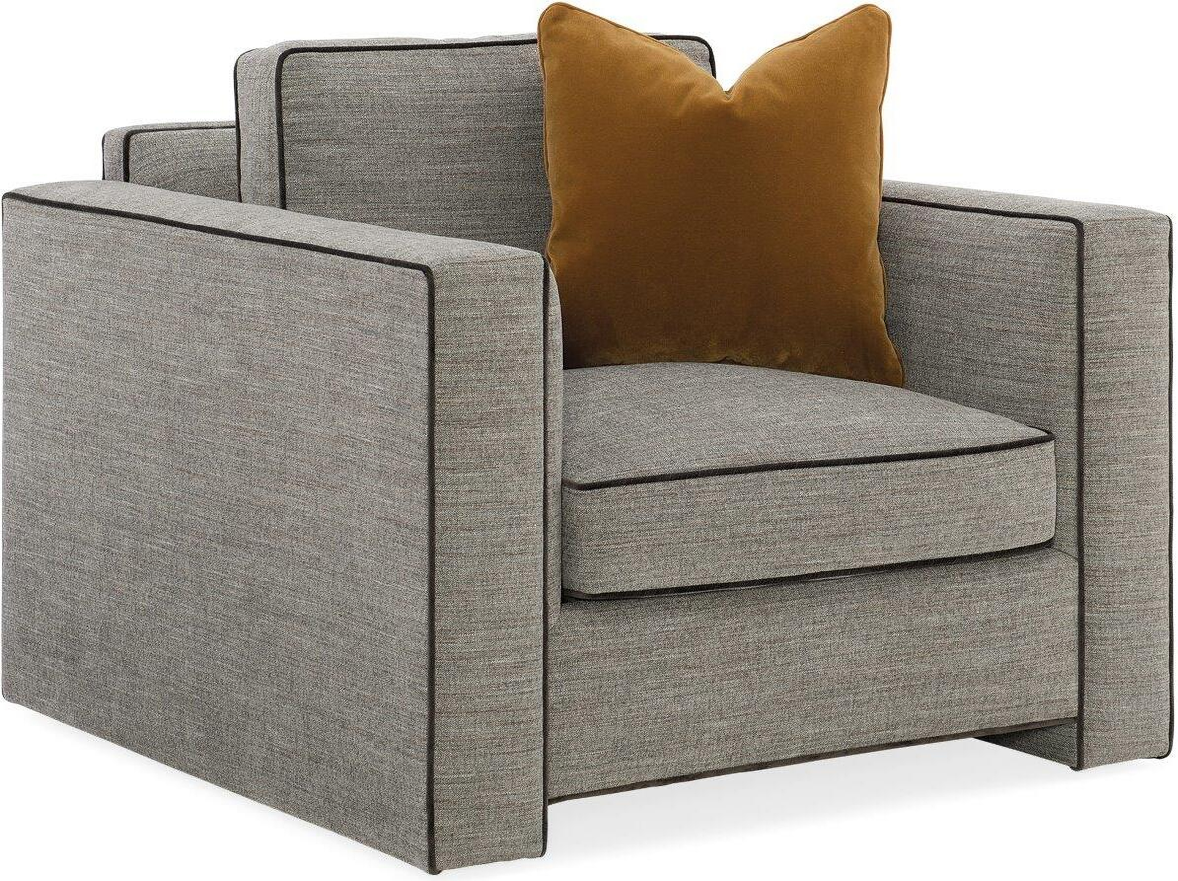 Caracole Upholstery Welt Played Accent Chair A | 1StopBedrooms