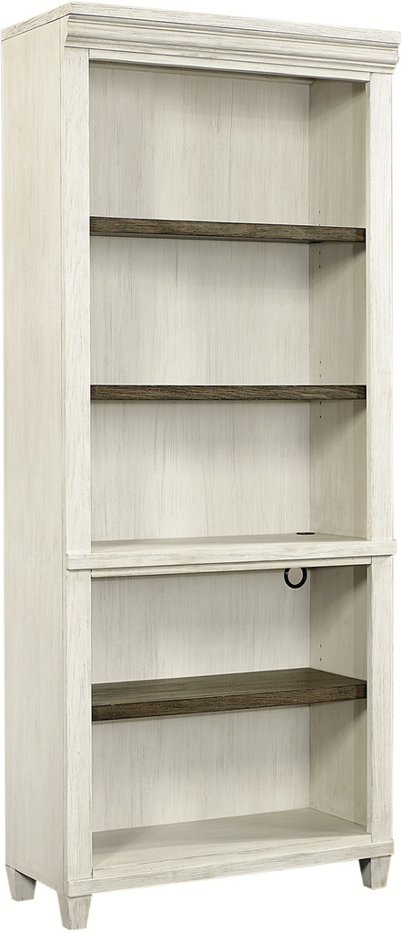 Caraway Bookcase Wall In White by Aspenhome | 1StopBedrooms