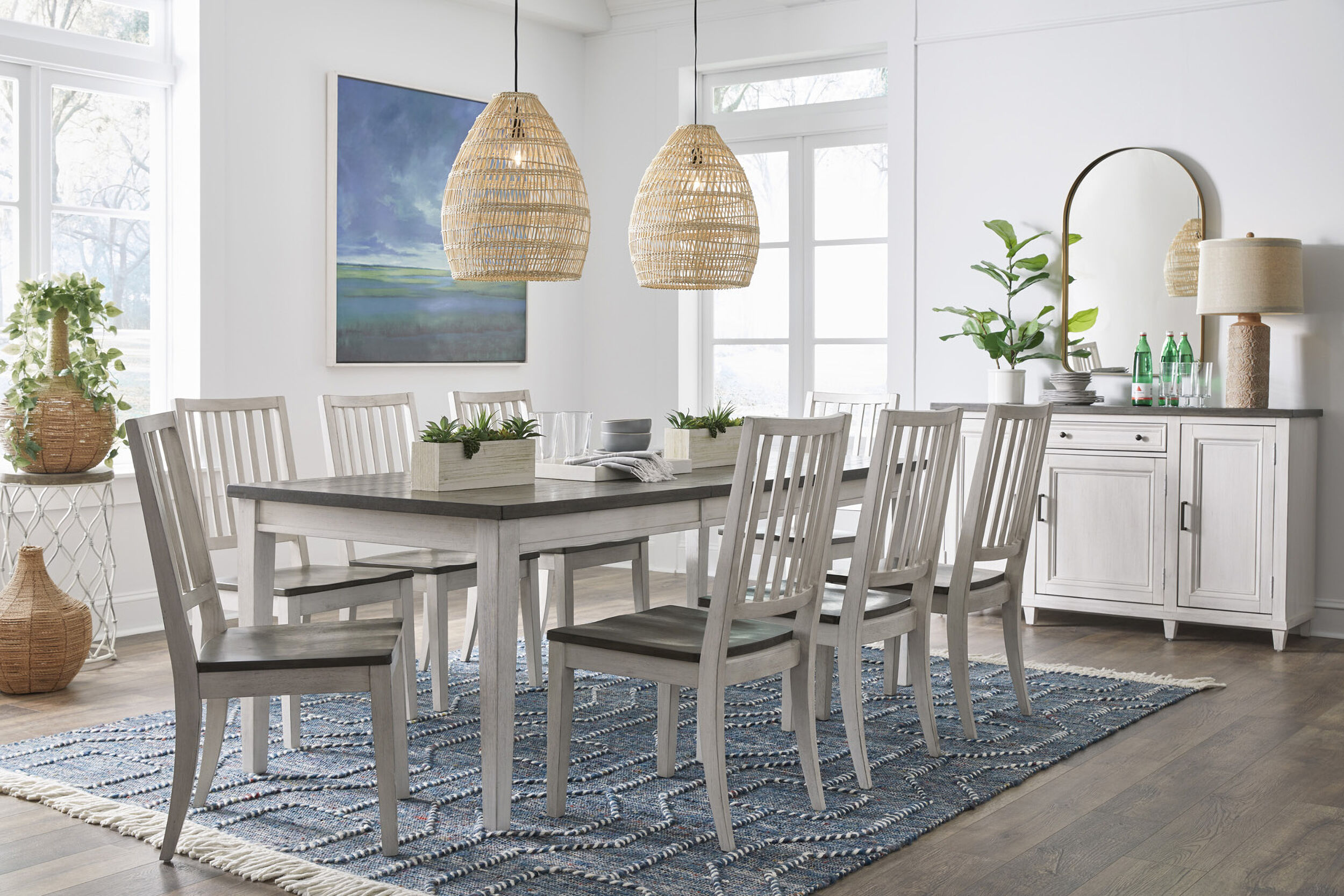 Caraway Dining Set In Aged Ivory by Aspenhome | 1StopBedrooms