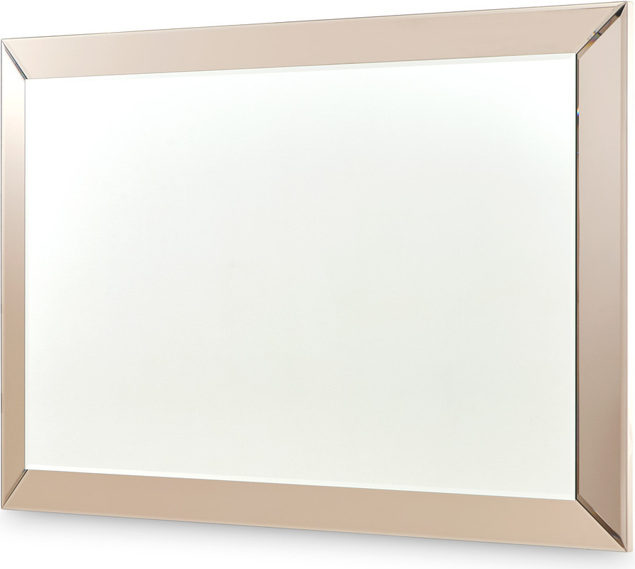 Carmela Wall Mirror In Shimmer Ivory by Michael Amini | 1StopBedrooms