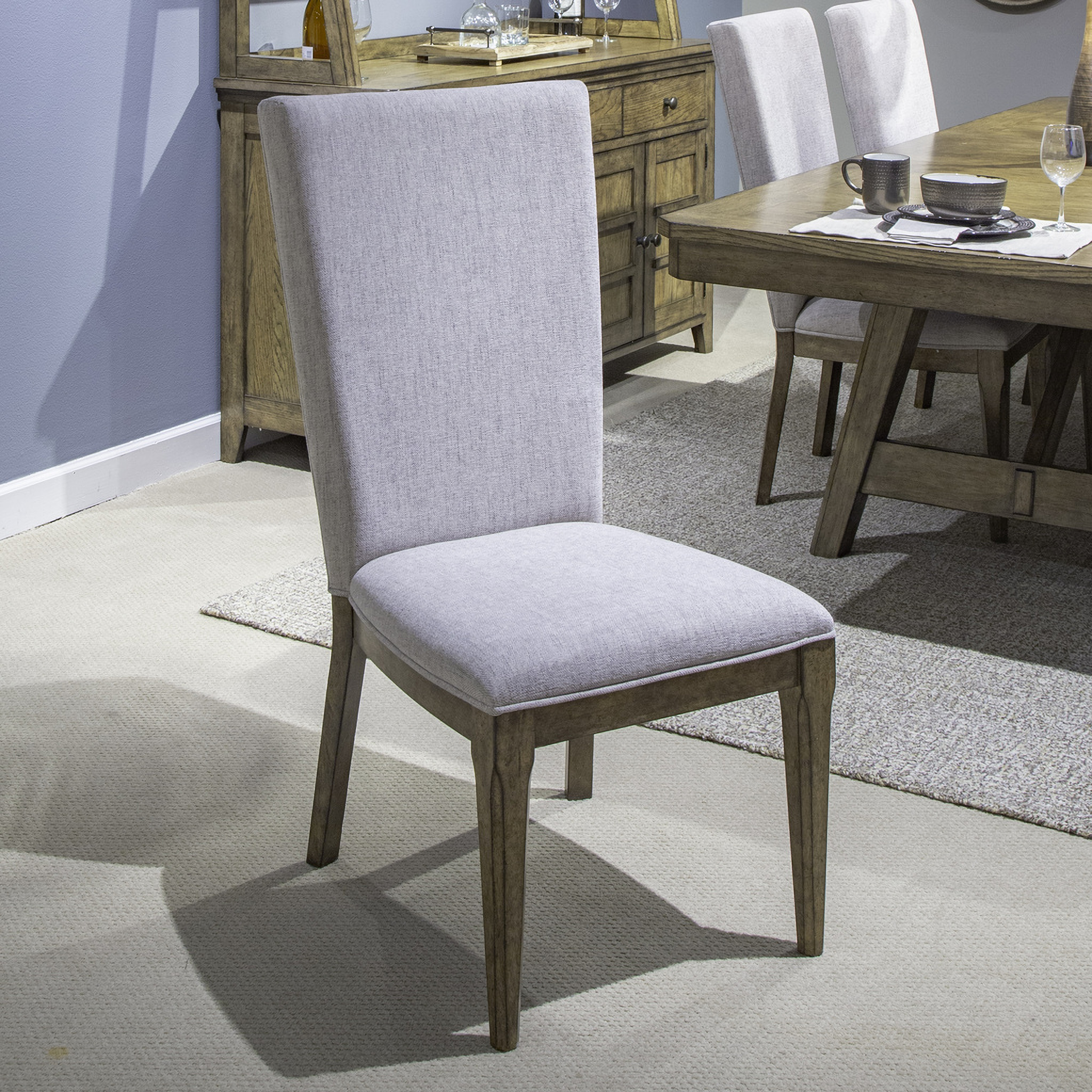 Carolina Park Upholstered Side Chair Set of 2 In Brown by Liberty ...