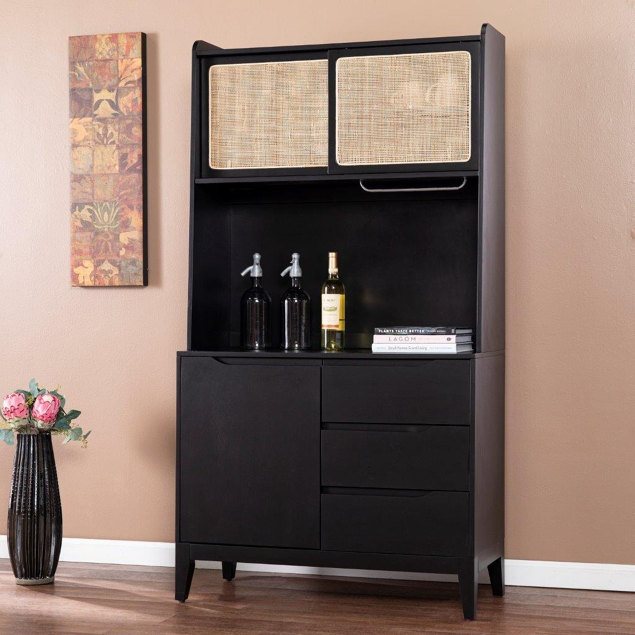 Carondale Tall Buffet Cabinet With Storage by SEI Furniture | 1StopBedrooms