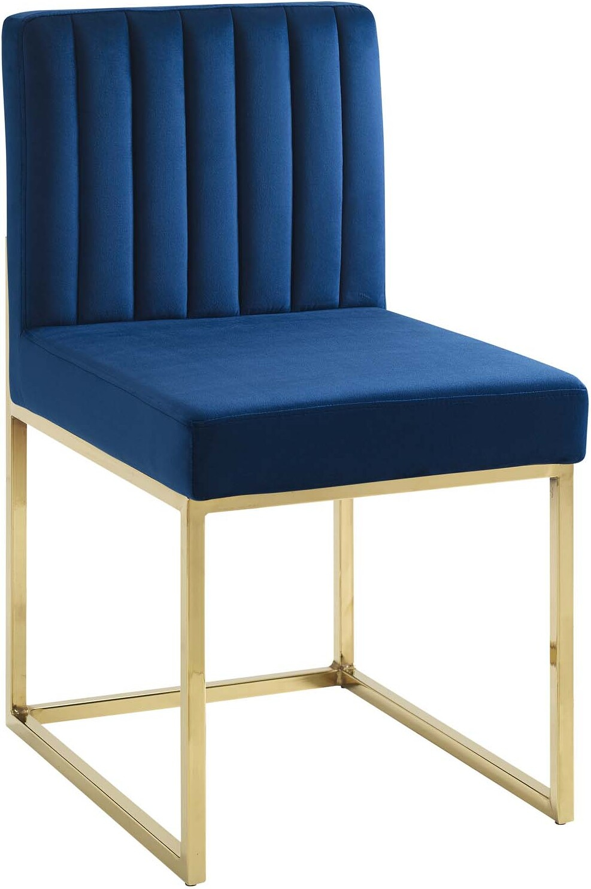Carriage Channel Tufted Sled Base Performance Velvet Dining Chair In ...