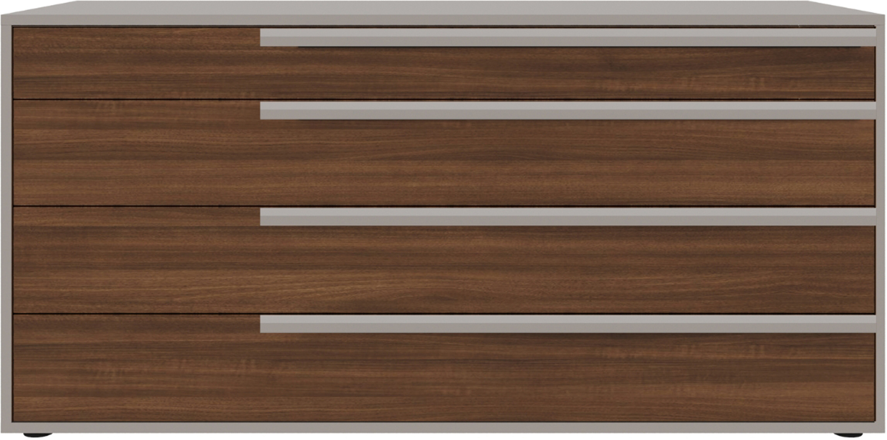 Carter Dresser In Walnut and Taupe by Casabianca Home | 1StopBedrooms