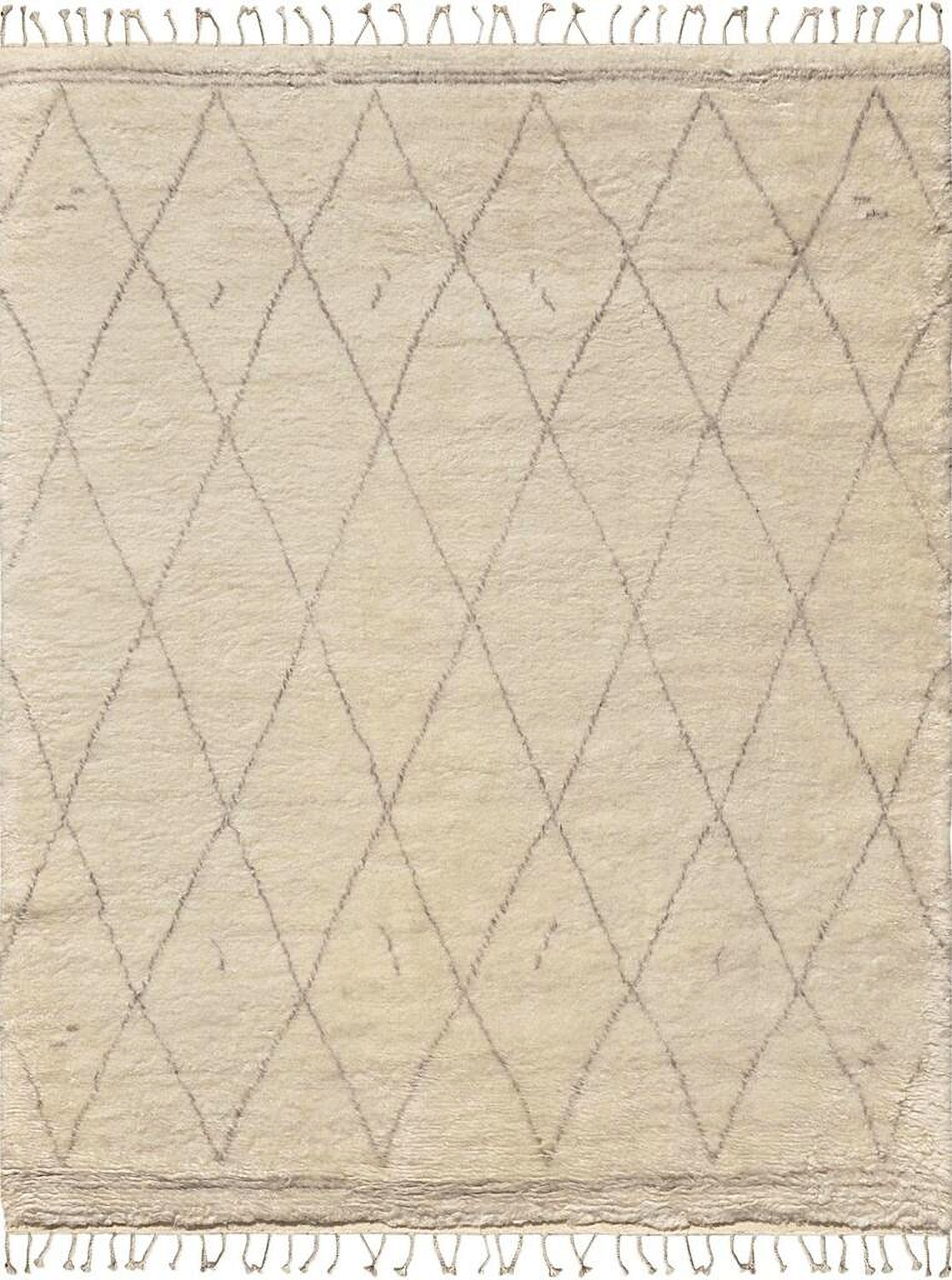 Casablanca Moroccan Collection Hand-Knotted Silk and Wool Area Rug- 9 ...