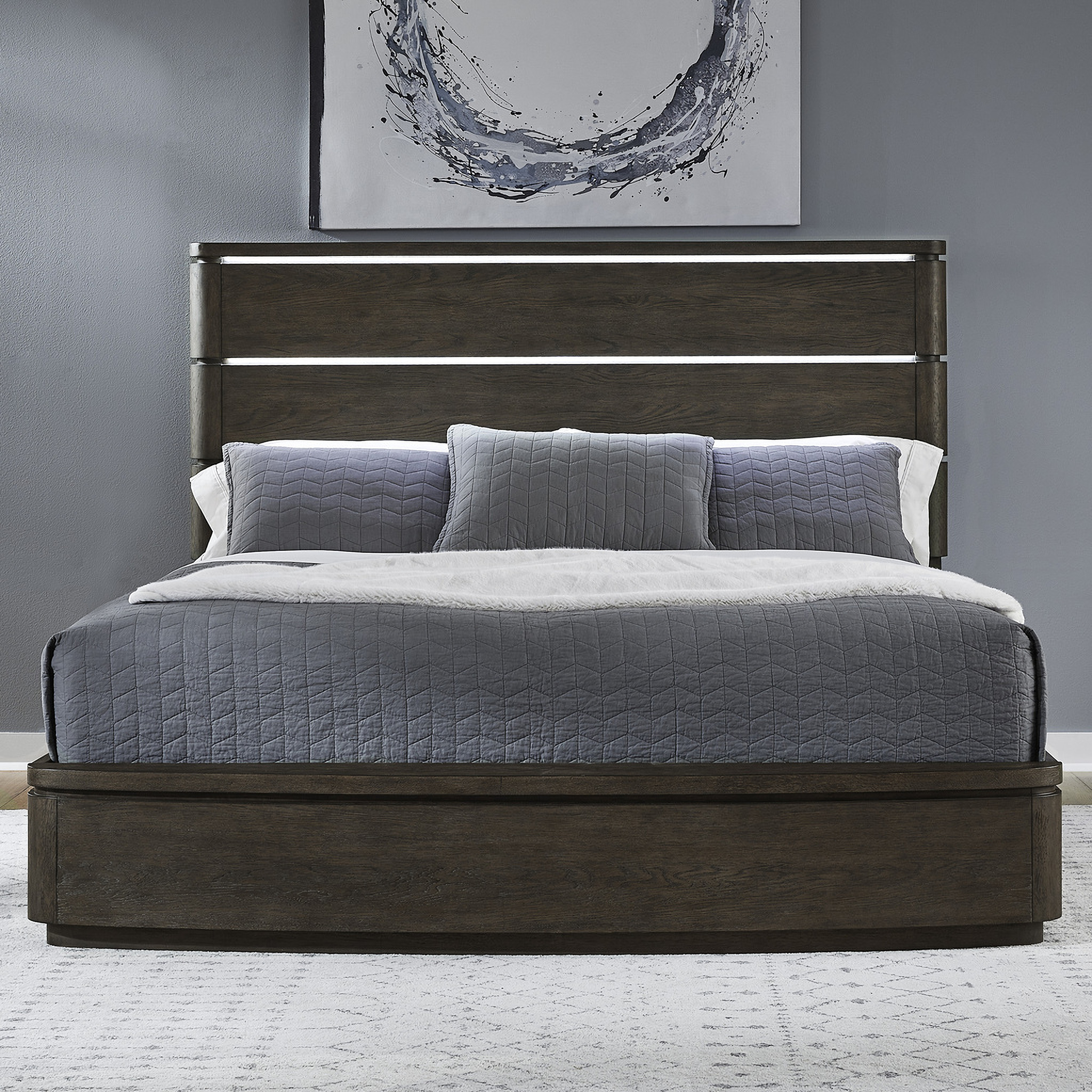 Cascade Falls King California Panel Bed In Espresso by Liberty ...