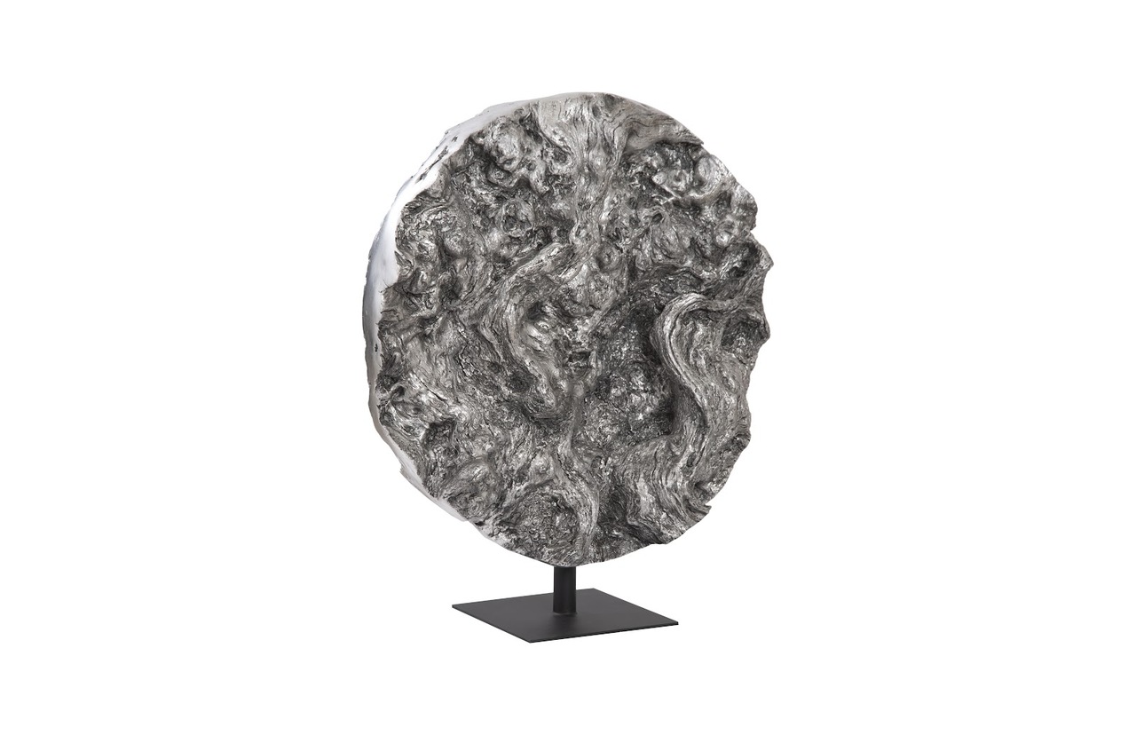 Cast Root Standing Sculpture In Antique Silver by Phillips Collection ...