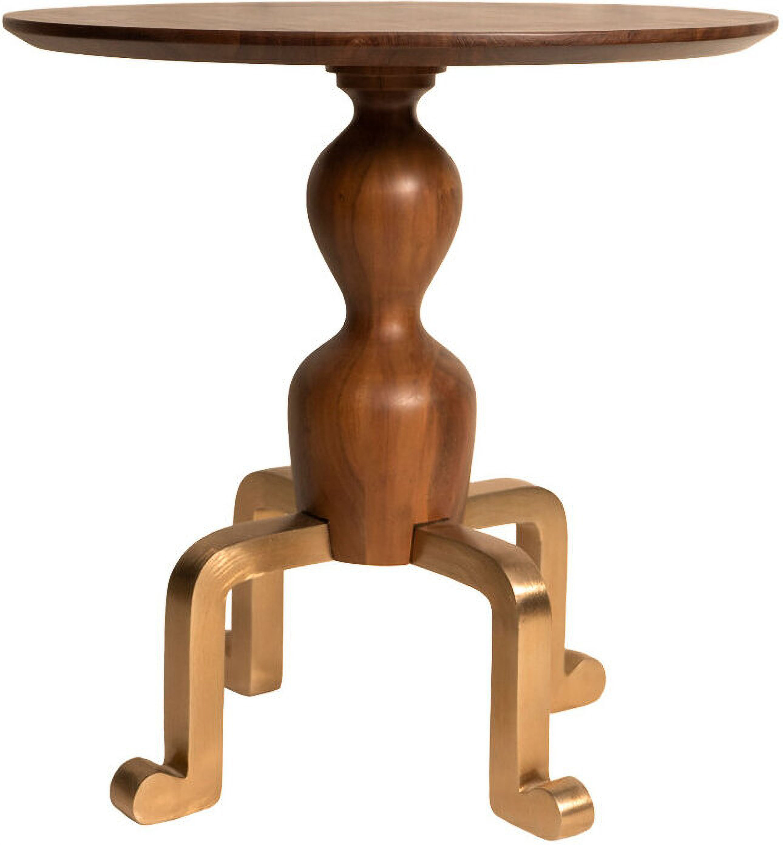 Castello Solid Wood Side Table In Walnut by Aeon | 1StopBedrooms