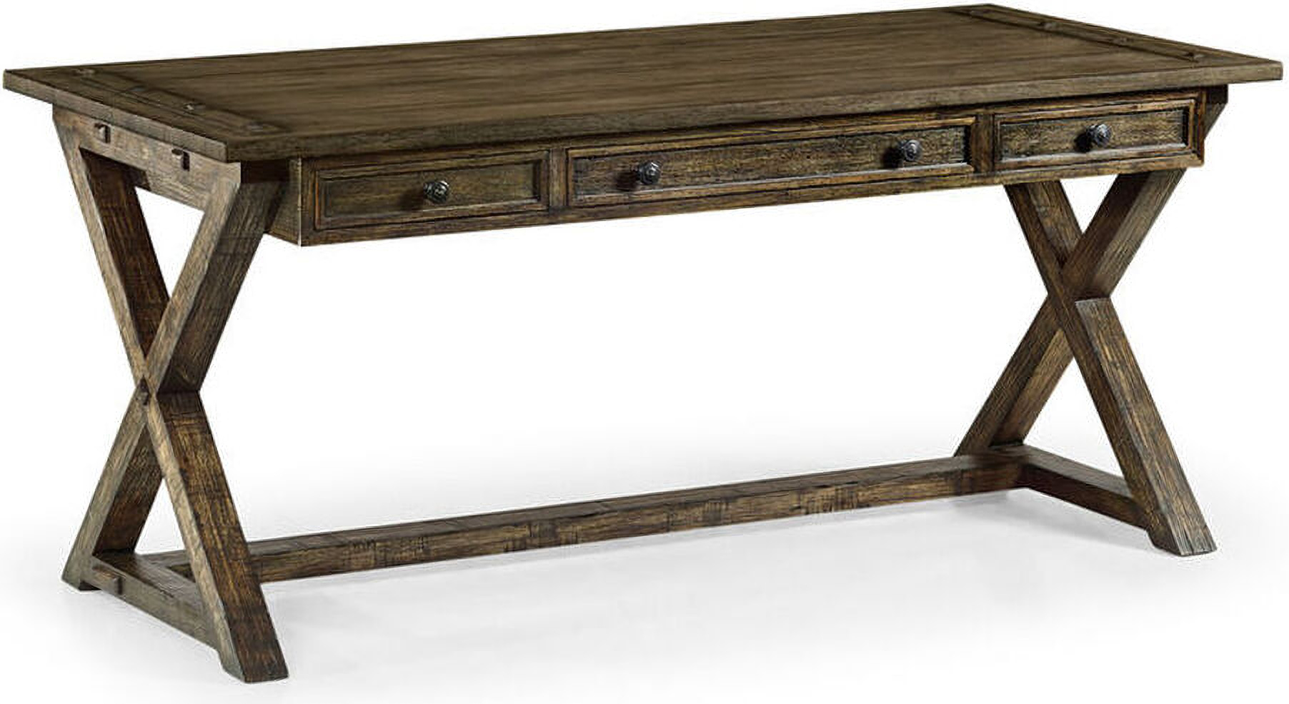 Casual Accents Desk In Dark Driftwood by Jonathan Charles | 1StopBedrooms