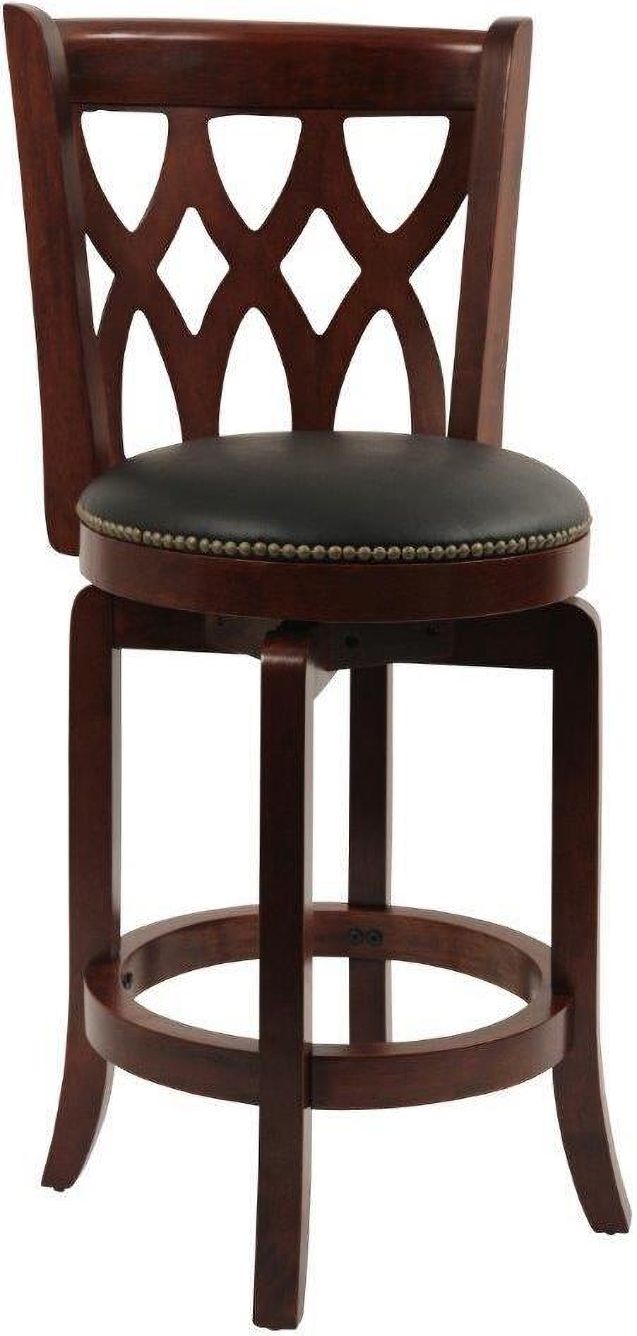 Cathedral 24 Inch Swivel Counter Stool In Cherry by Boraam Industries ...