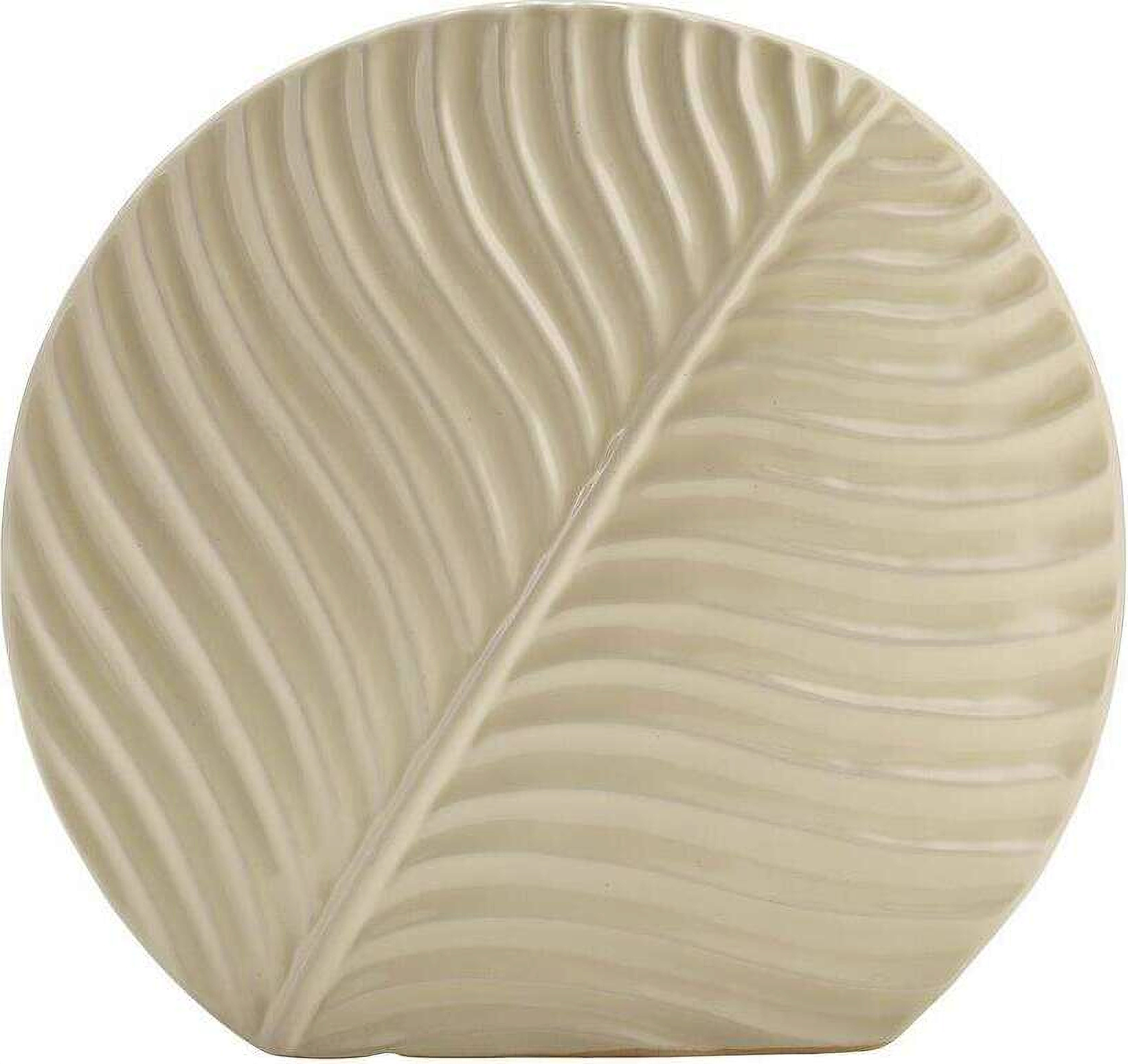 Ceramic 11 Inch Round Botanical Vase In Cotton by Sagebrook Home ...