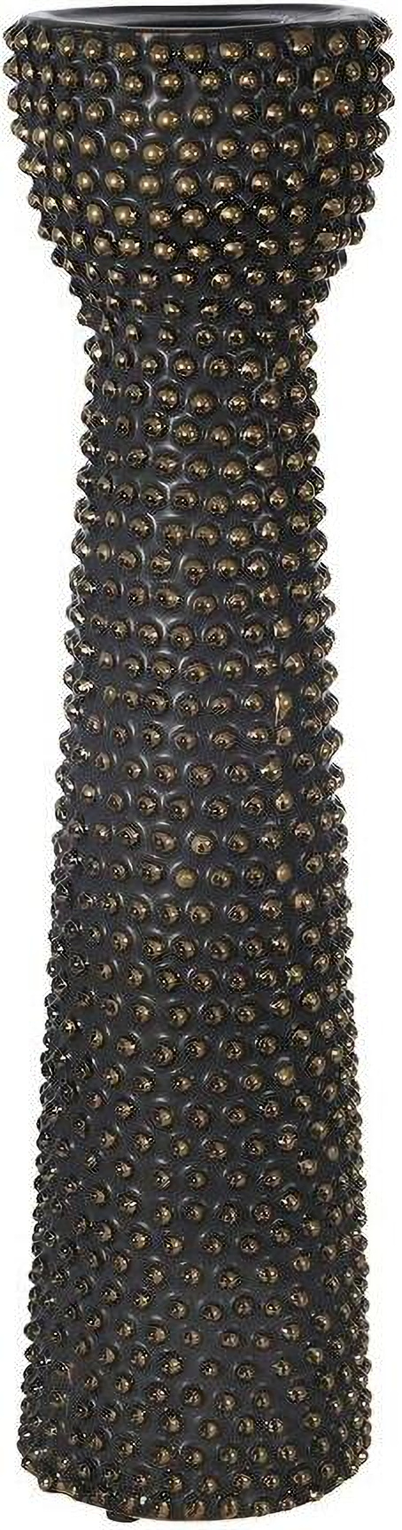 Ceramic 16 Inch Spike Candle Holder Black And Gold by Sagebrook ...