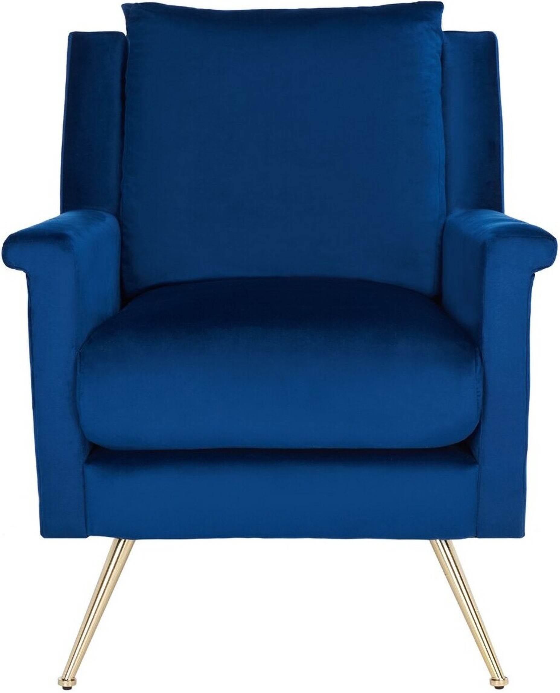 Cerise Mid Century Arm Chair in Gold by Safavieh | 1StopBedrooms
