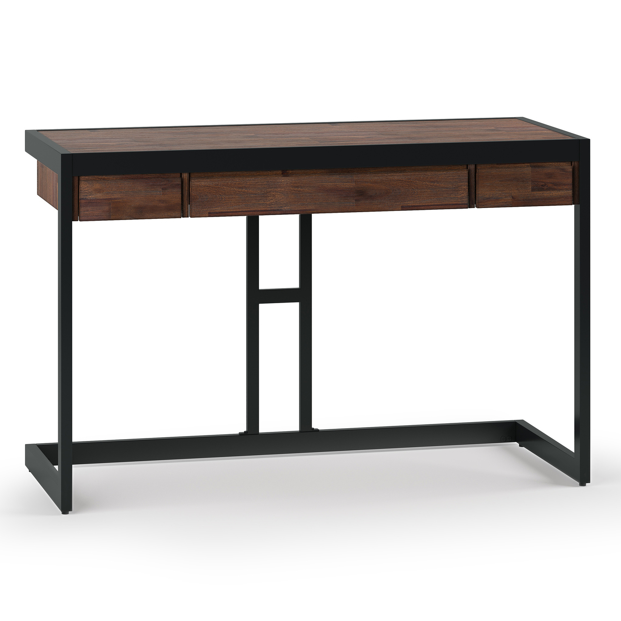 Char 48-inch Computer Desk with Pull-Out Keyboard Tray In Graphite Grey ...