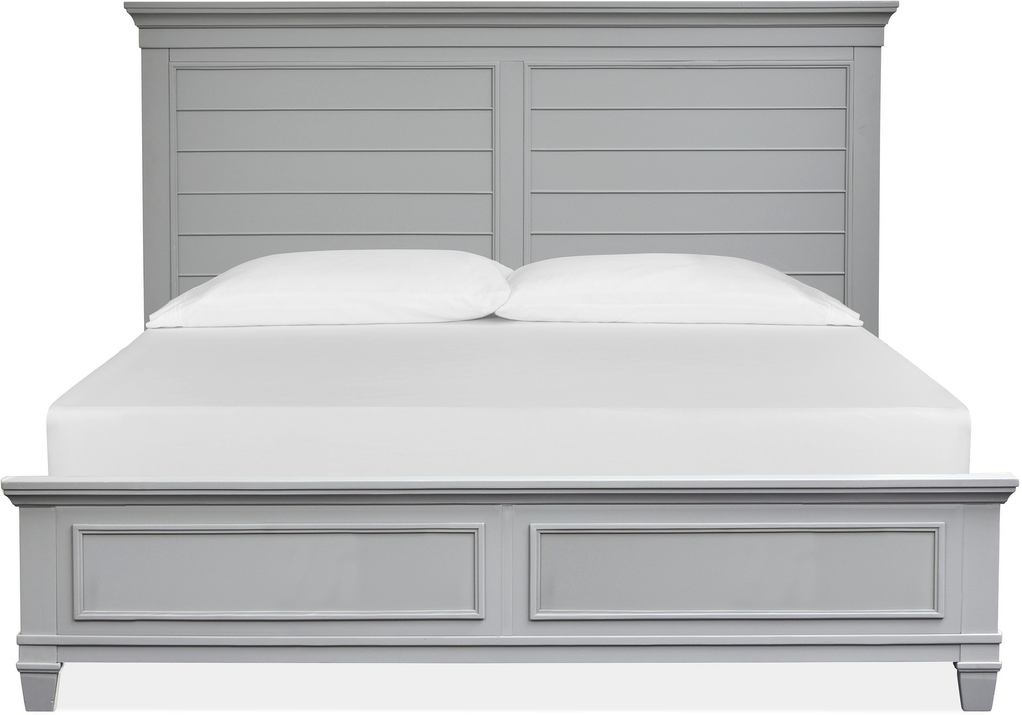 Charleston Complete King Panel Bed In Grey by Magnussen | 1StopBedrooms