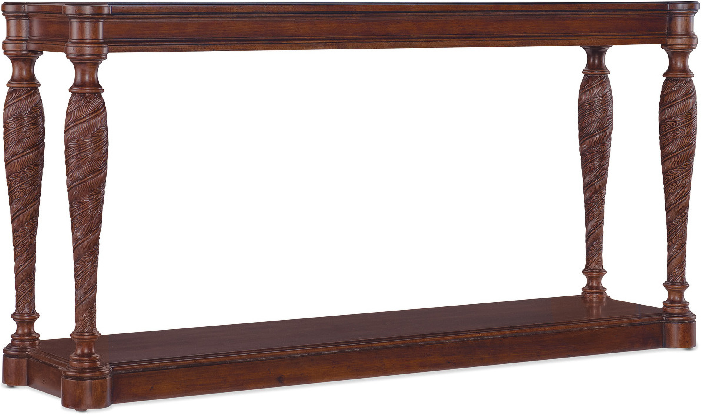 Charleston Console Table In Dark Wood by Hooker | 1StopBedrooms