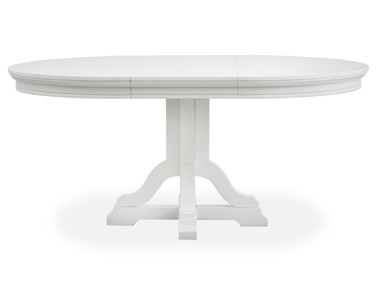 Charleston Extendable 48 Inch Round Dining Table In White Dove by ...
