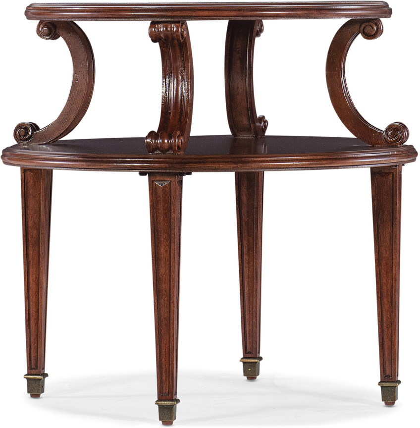 Charleston Side Table In Dark Wood by Hooker | 1StopBedrooms