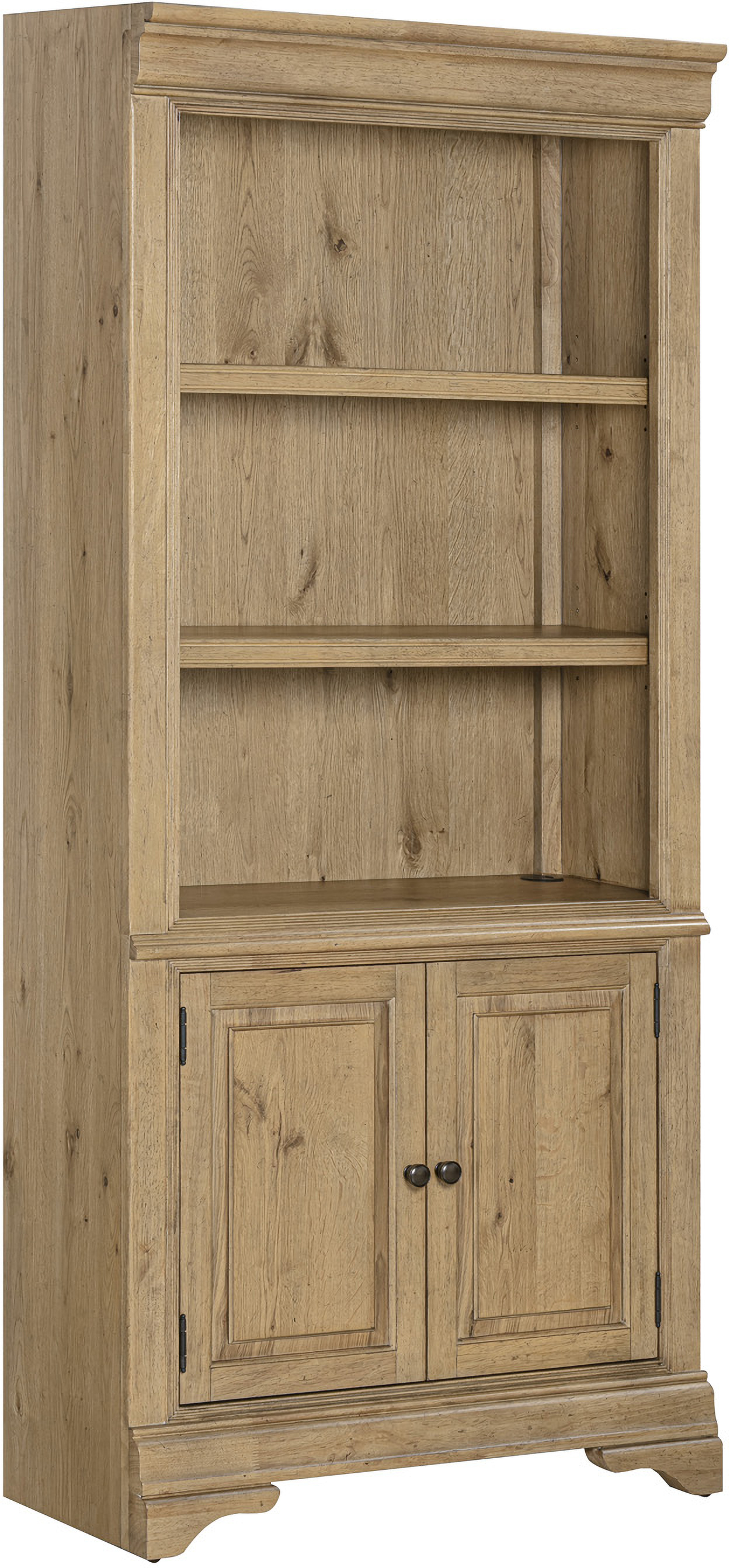 Chateau Philippe Door Bookcase In Cognac by Aspenhome | 1StopBedrooms