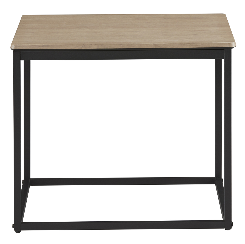 Chesney End Table In Natural and Black by Progressive Furniture ...
