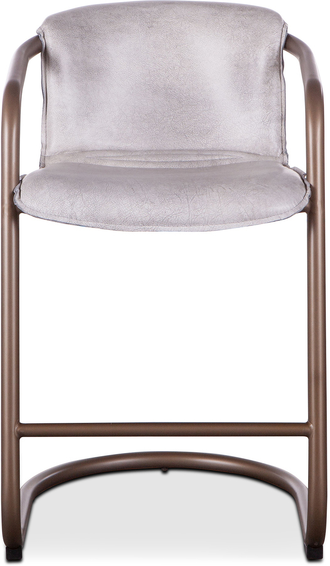 Chiavari Leather Counter Chair In Vintage White - Set of 2 by Home ...