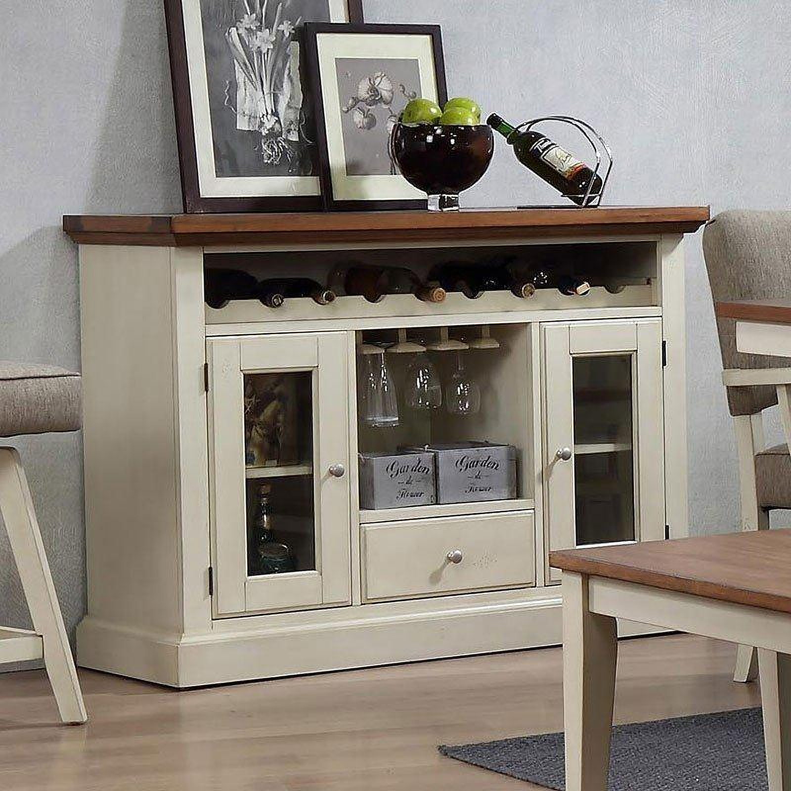 Choices Antique White Server by ECI | 1StopBedrooms