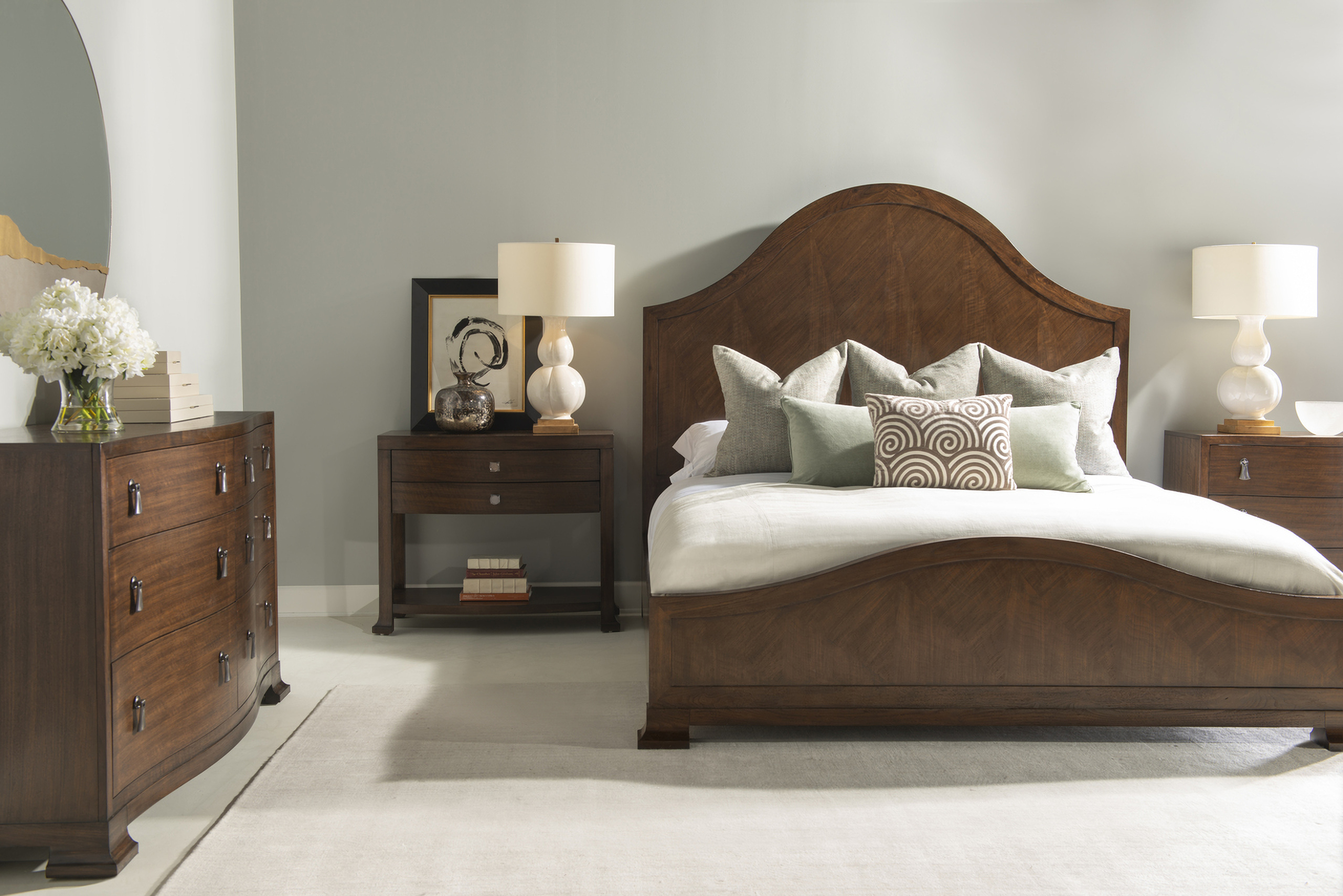 Citation Wood Panel Bedroom Set In Brunette by Century Furniture | 1StopBedrooms