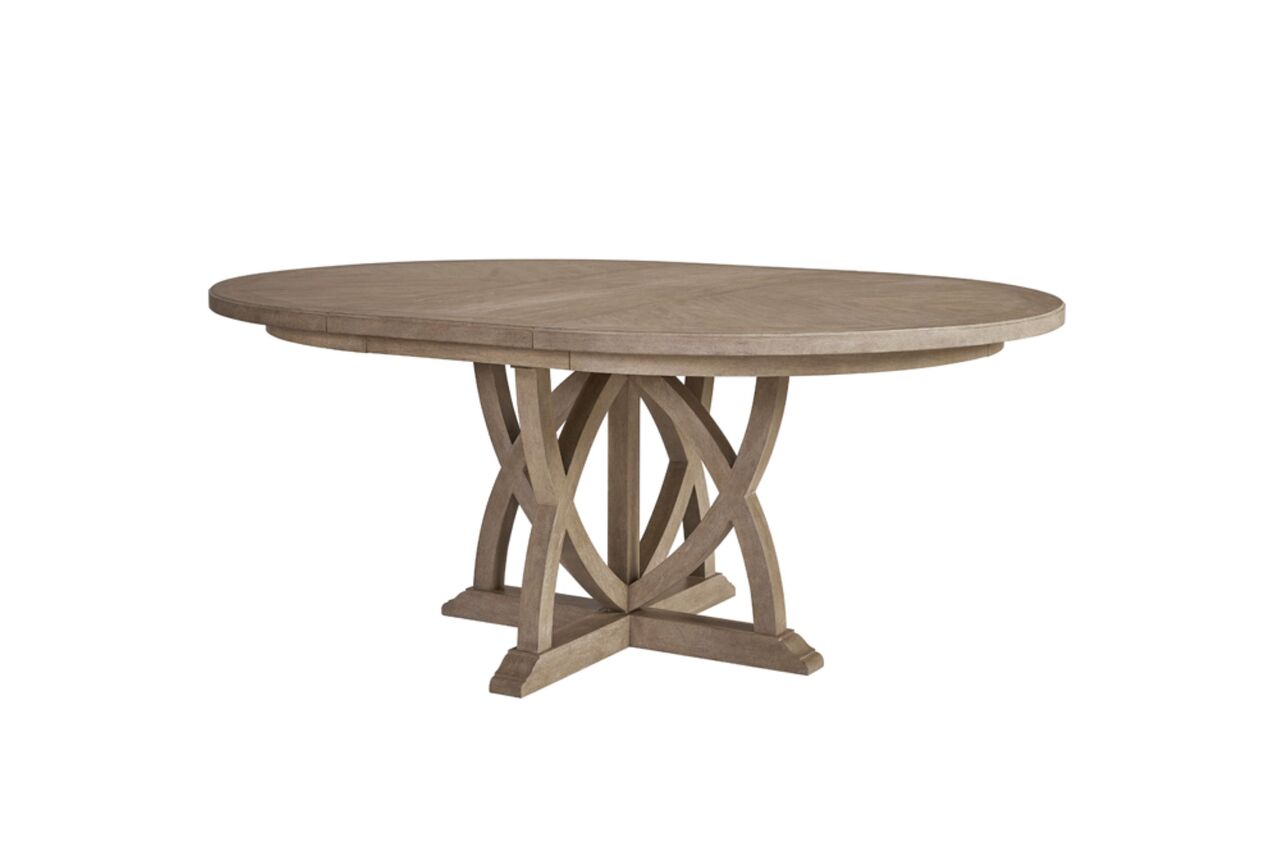 Wilmington 18 Inch Leaf Round Table In Sand by Bernell | 1StopBedrooms