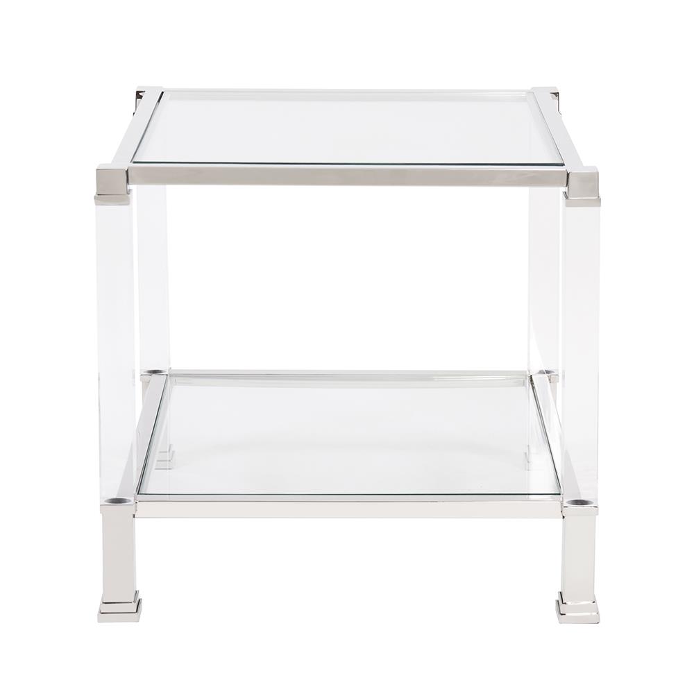 Clare Side Table In Silver by Howard Elliot | 1StopBedrooms