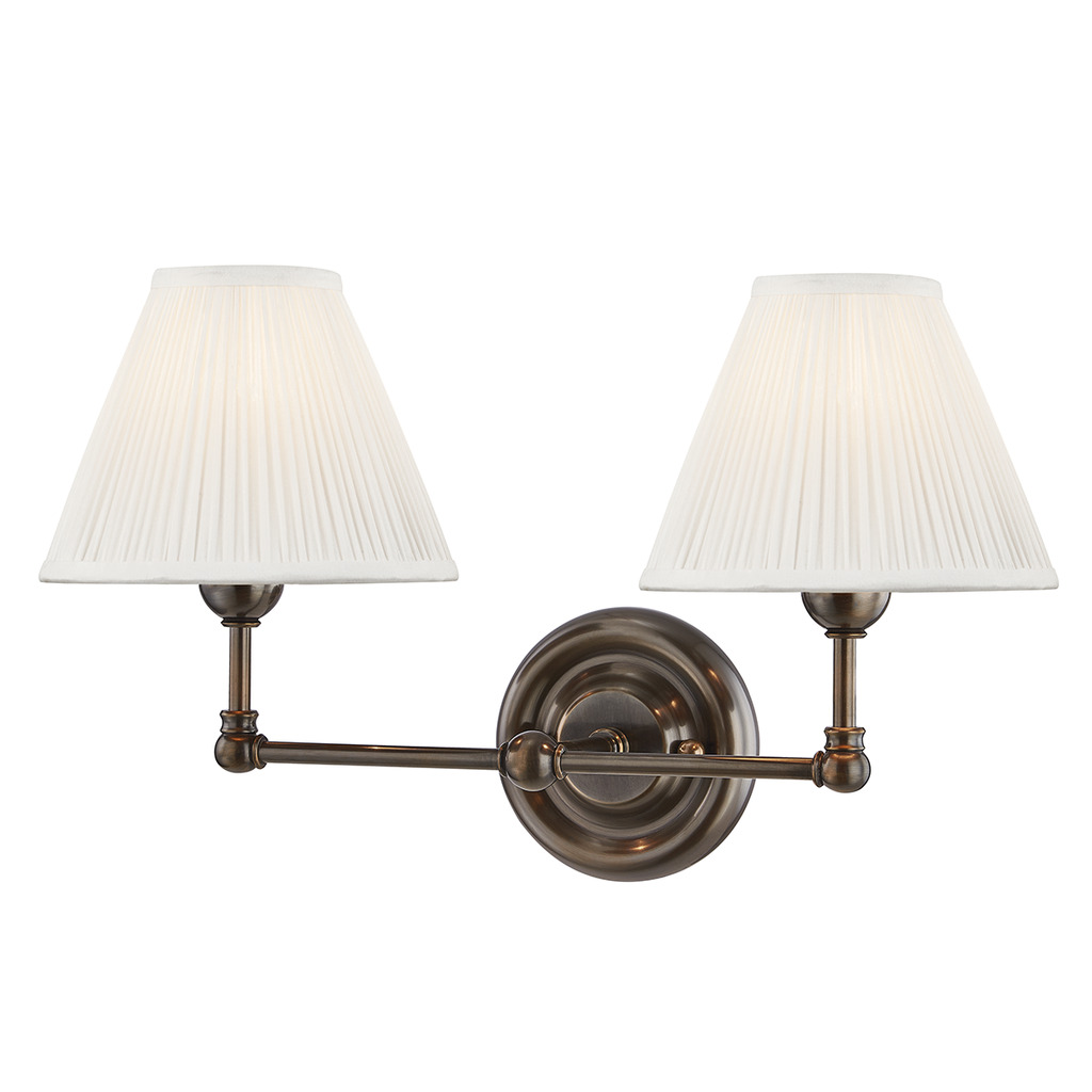 Classic No.1 Wall Sconce In Distressed Bronze by Hudson Valley Lighting ...