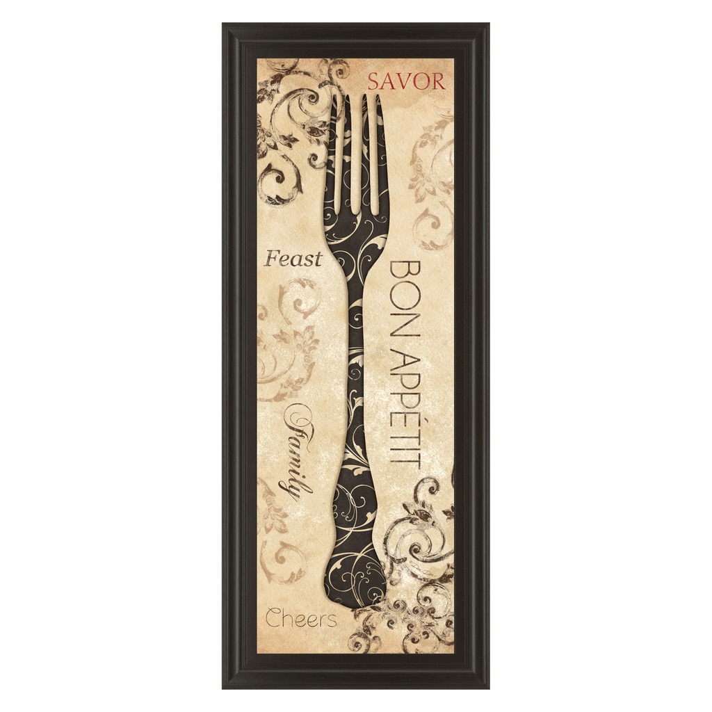 Classy Art Bon Appetite Wall Art In Multi by Classy Living | 1StopBedrooms