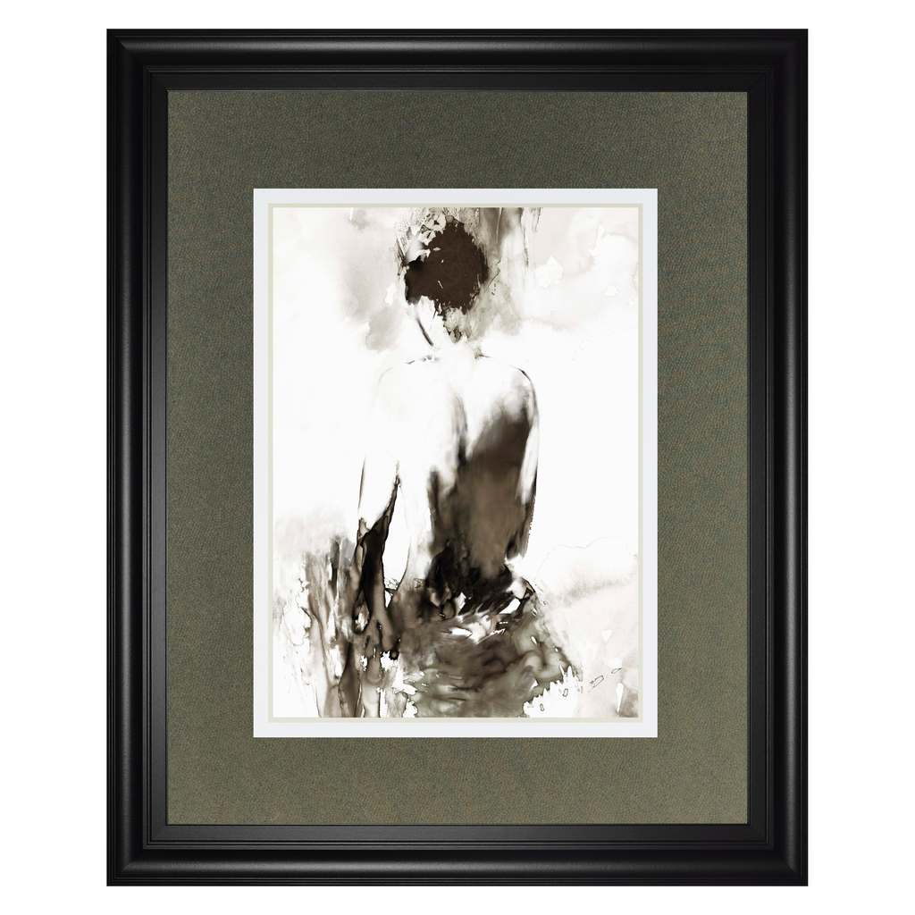 Classy Art Ink Lady Wall Art - Double Mat In Multi by Classy Living ...