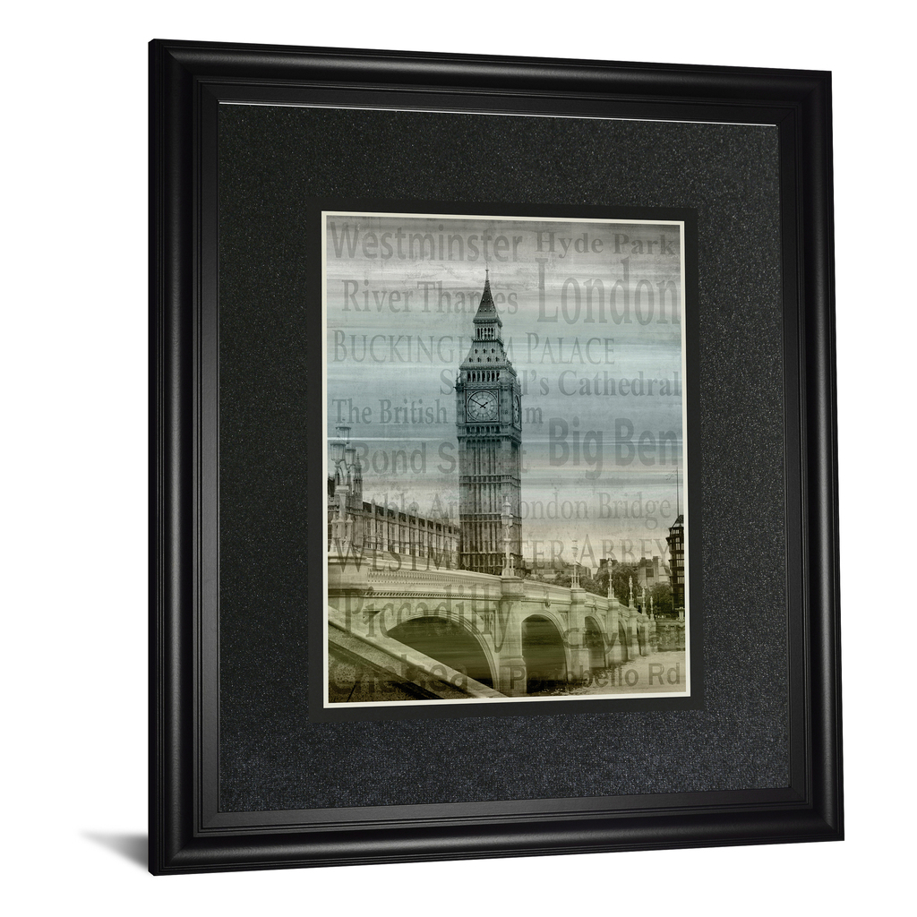 Classy Art London Landmark Wall Art - Double Mat In Multi by Classy ...