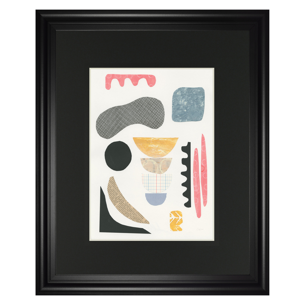 Classy Art Mixed Shapes I Wall Art - Double Mat In Multi by Classy ...
