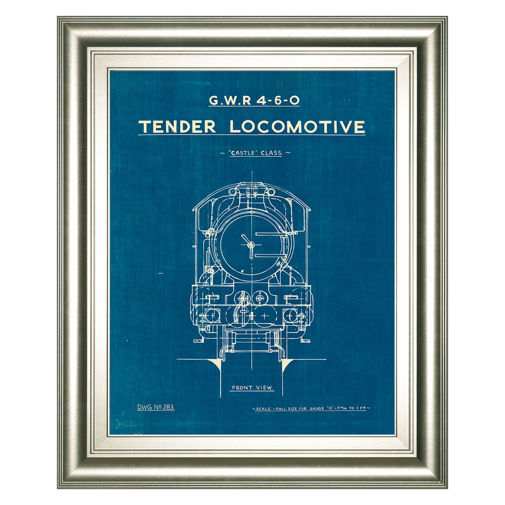 Classy Art Tender Locomotive II Wall Art In Multi by Classy Living ...