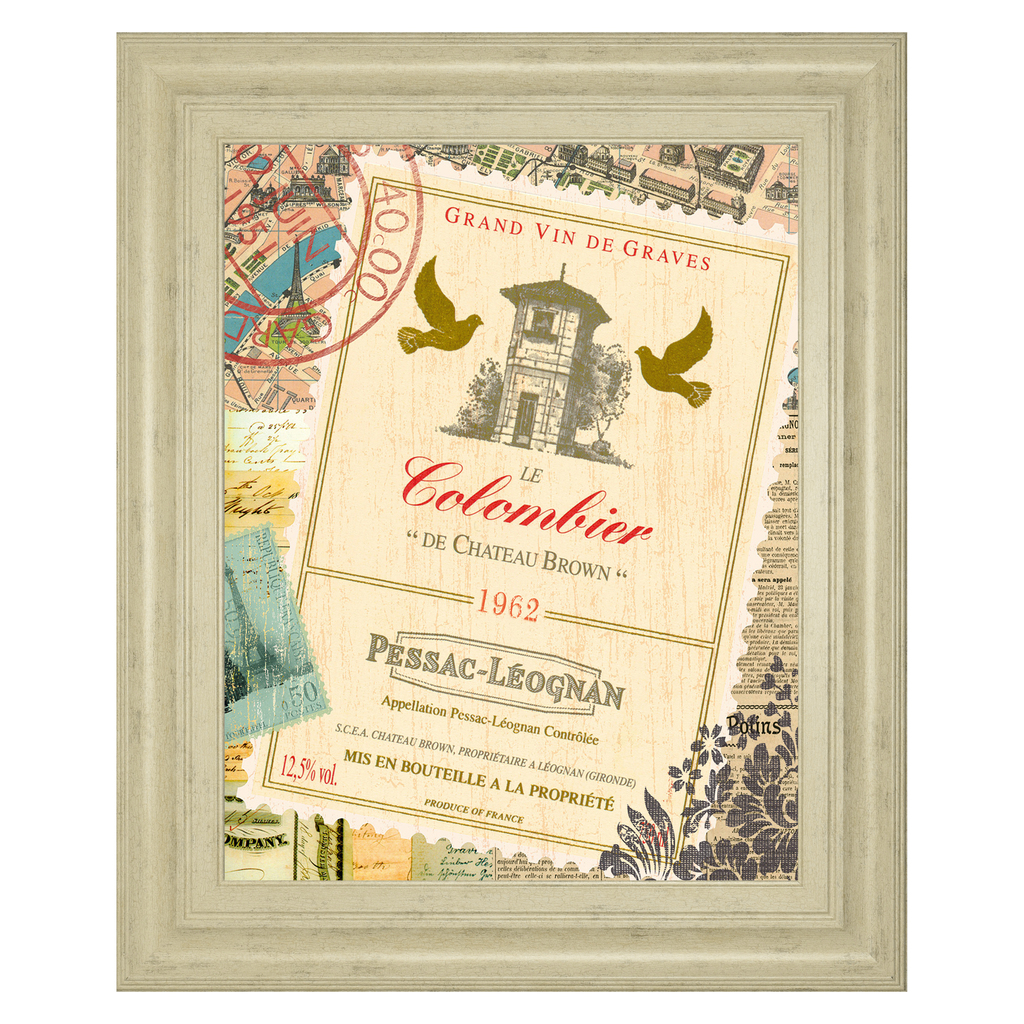 Classy Art Vintage Wine Label Wall Art In Multi by Classy Living ...