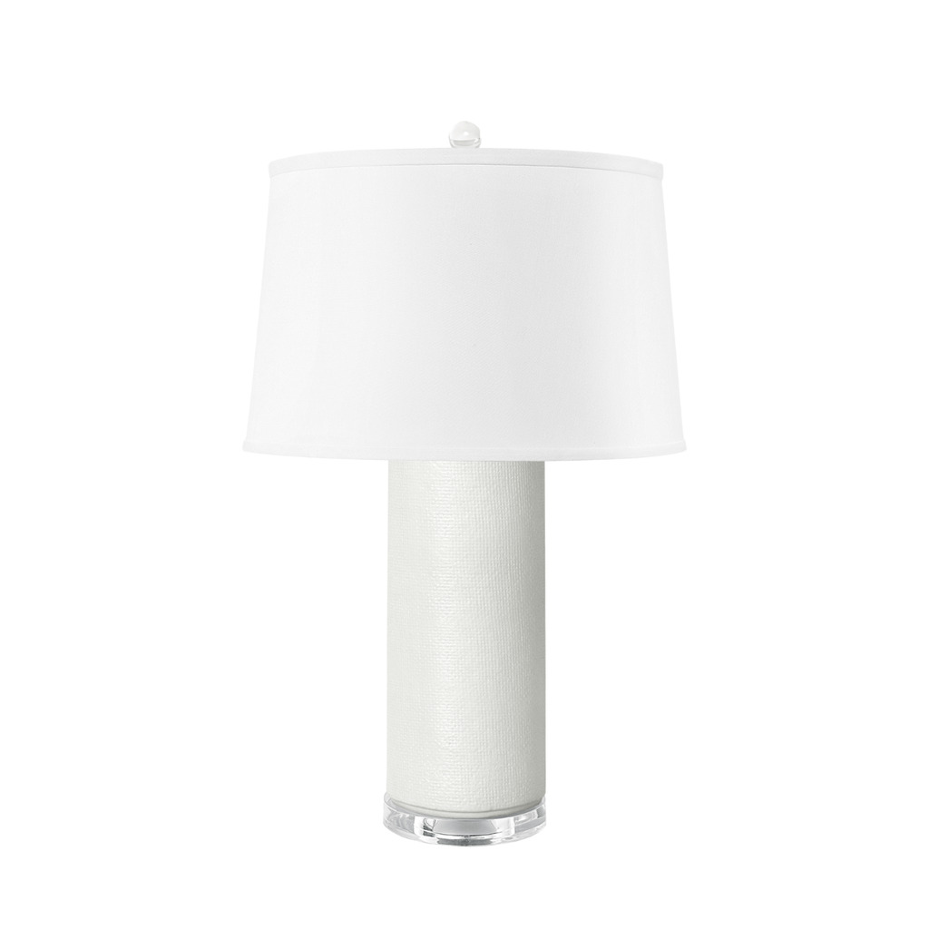 Cleo Lamp Without Shade In Off White Linen by Villa & House | 1StopBedrooms