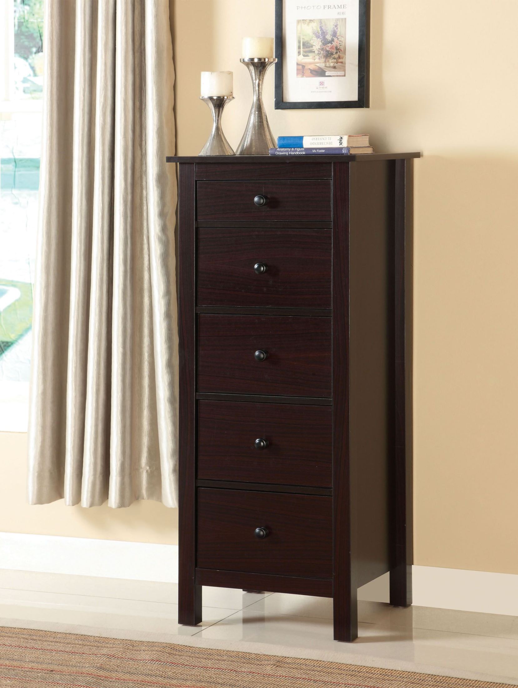 Launces Espresso Storage Chest by Furniture of America | 1StopBedrooms