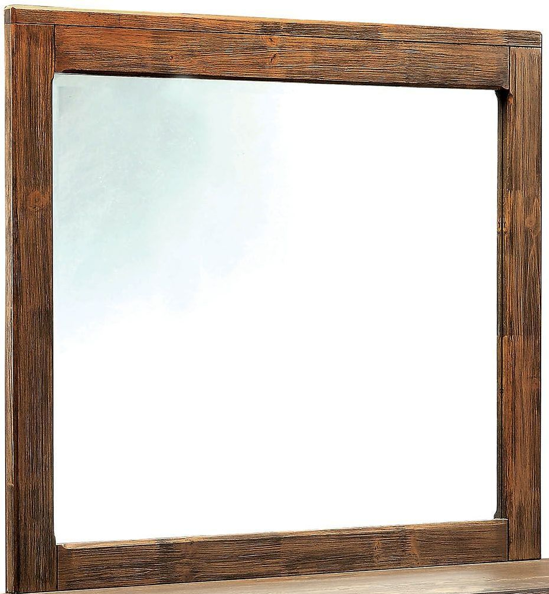 Hankinson Rustic Natural Tone Mirror by Furniture of America ...