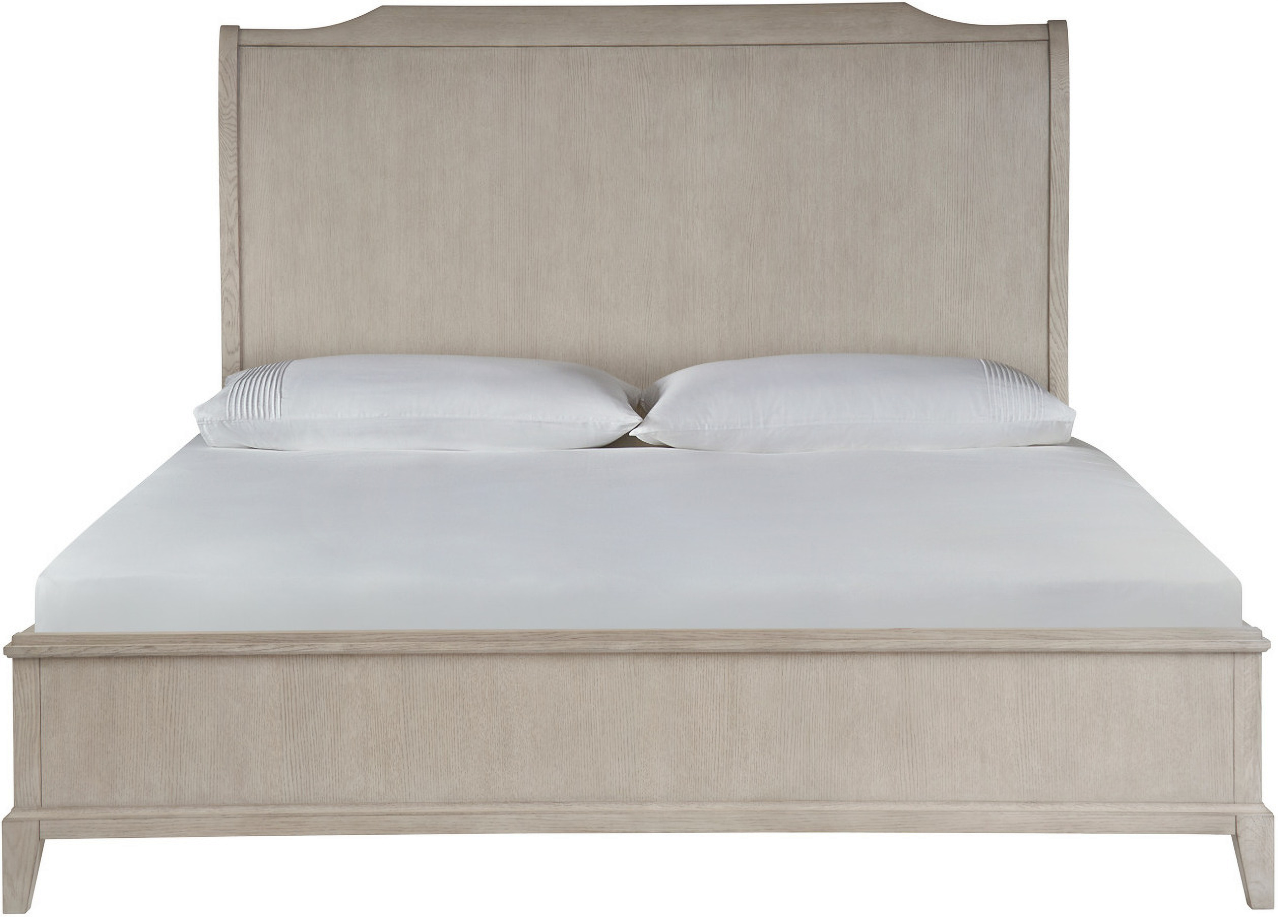 Coalesce Silva Sleigh King Platform Bed In Fog by Universal | 1StopBedrooms