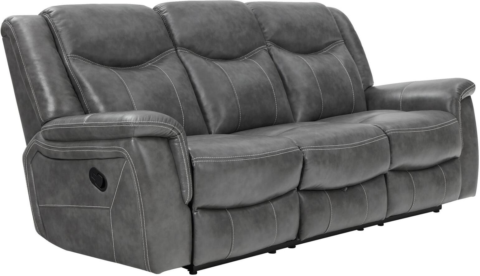 Conrad Upholstered Motion Sofa Cool Grey by Coaster | 1StopBedrooms