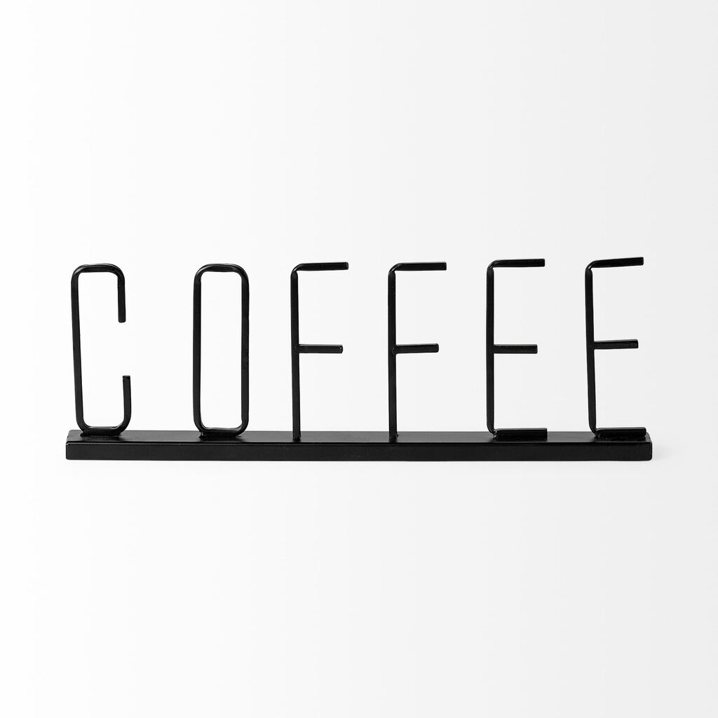 Coffee Metal Sign In Black By Mercana 1StopBedrooms Coffee Metal Sign In Black By Mercana 1StopBedrooms
