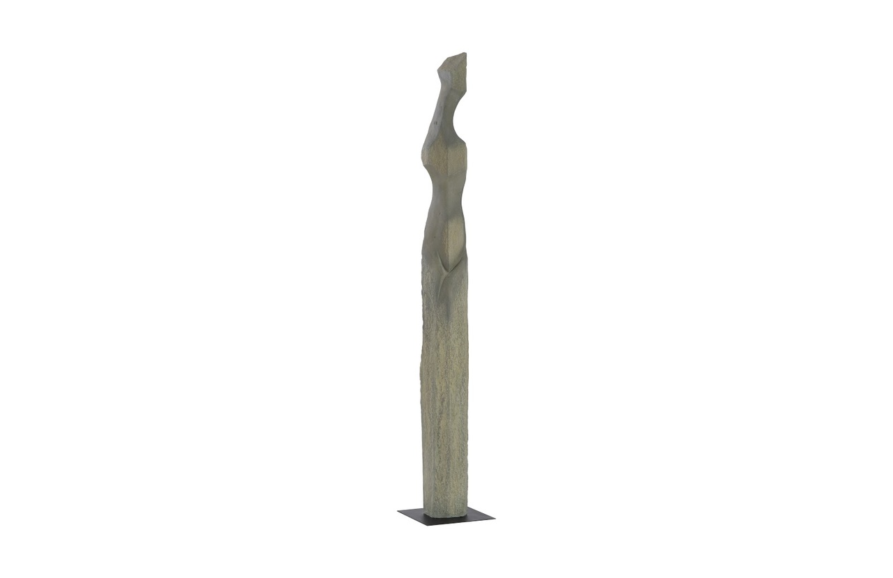 Colossal Cast Women Sculptures B In Gray and Splinter Stone by Phillips ...