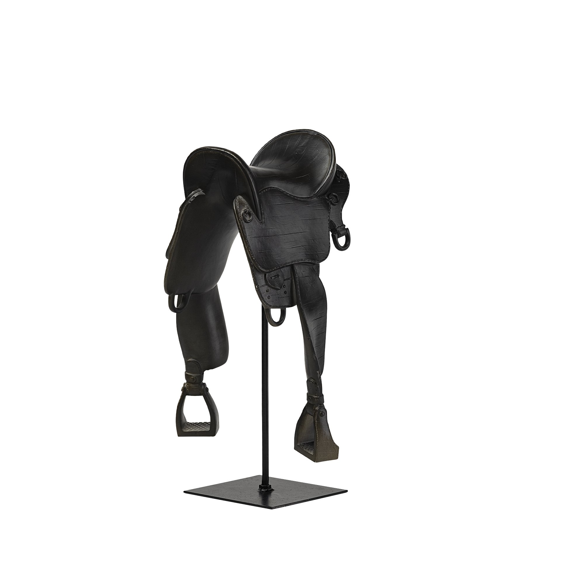 Colt III 8 x 9 Inch Equestrian Inspired English Horse Saddle In Black ...