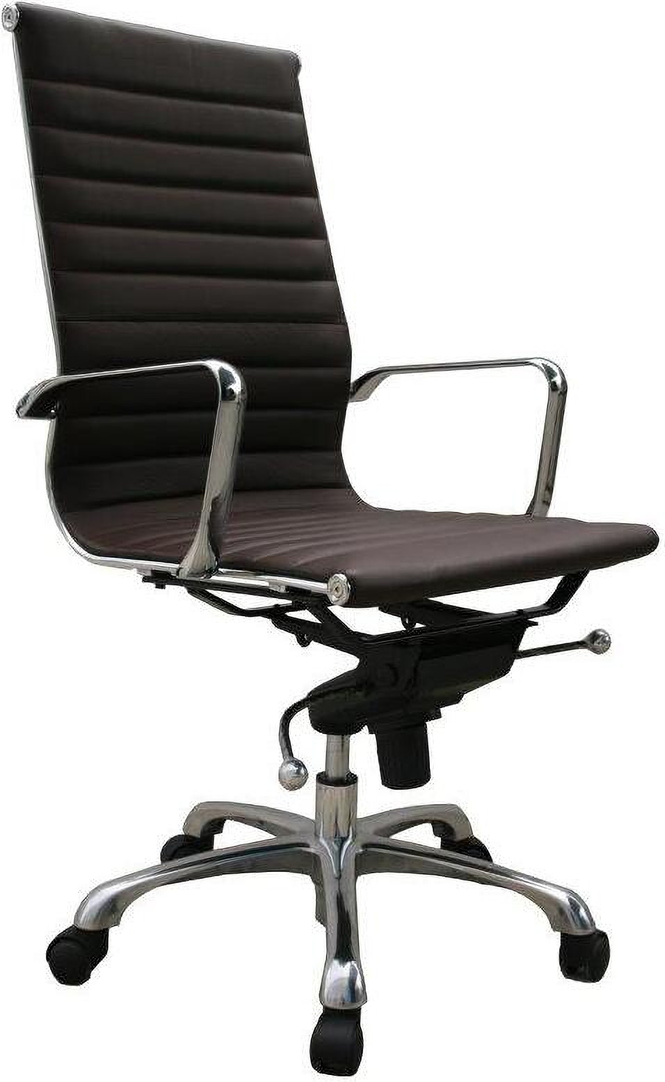 Comfy High Back Brown Office Chair by J&M | 1StopBedrooms