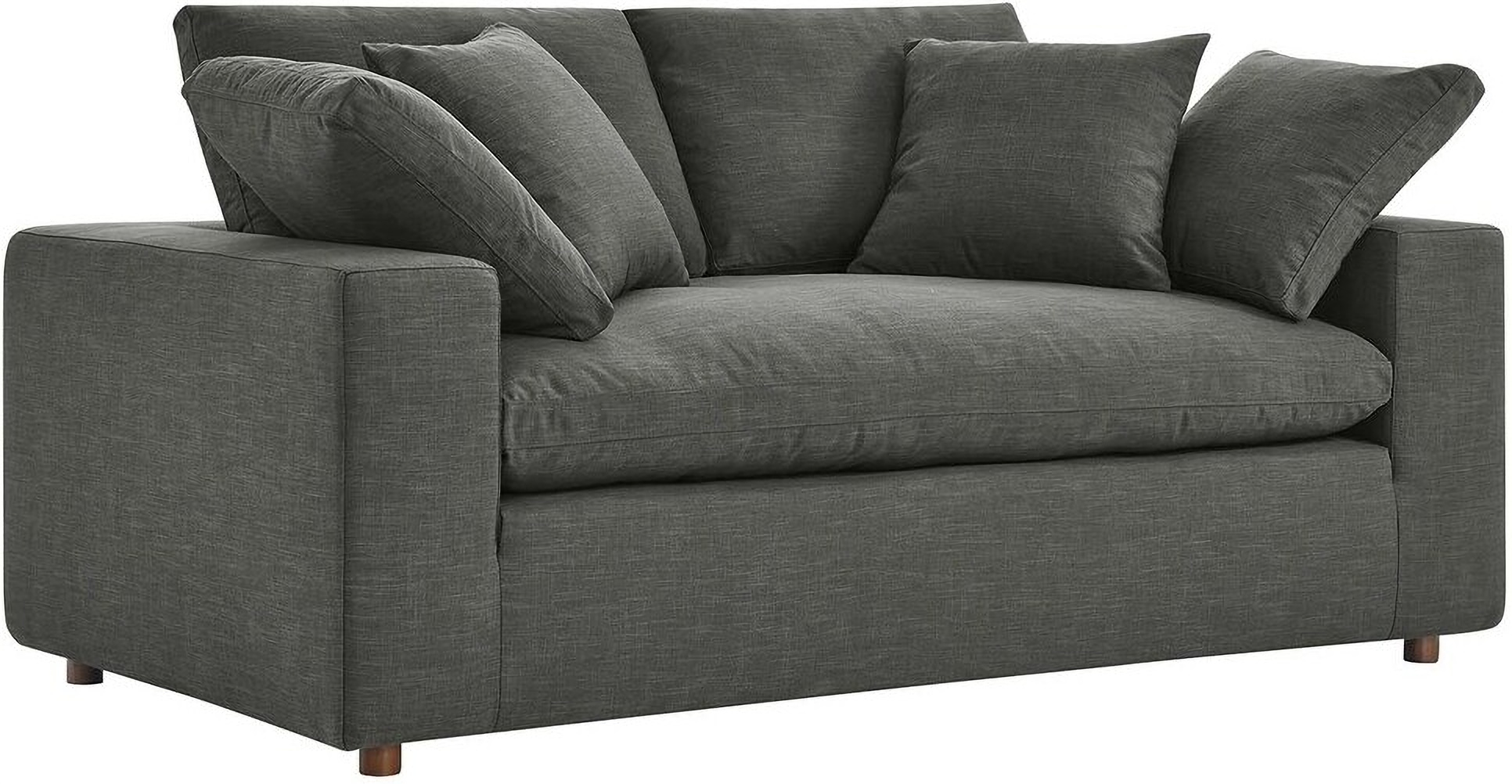 Commix Down Filled Overstuffed Loveseat In Gray by Modway | 1StopBedrooms