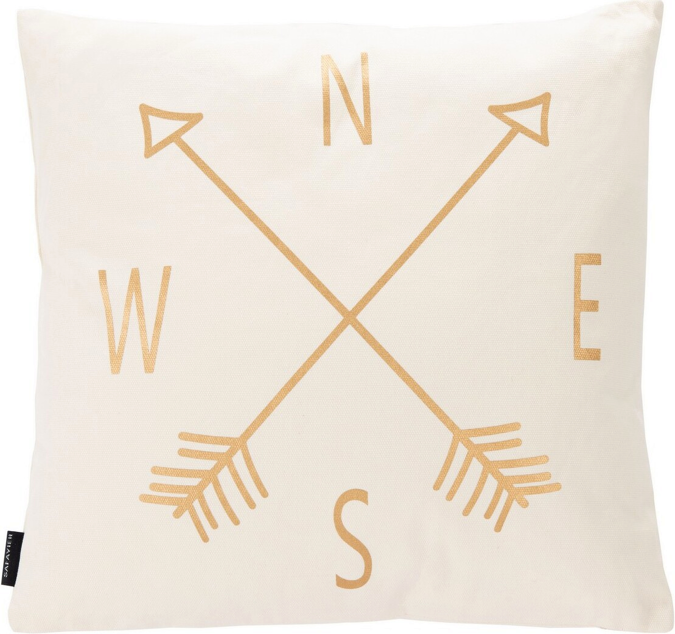 Compass Pillow in Beige by Safavieh | 1StopBedrooms